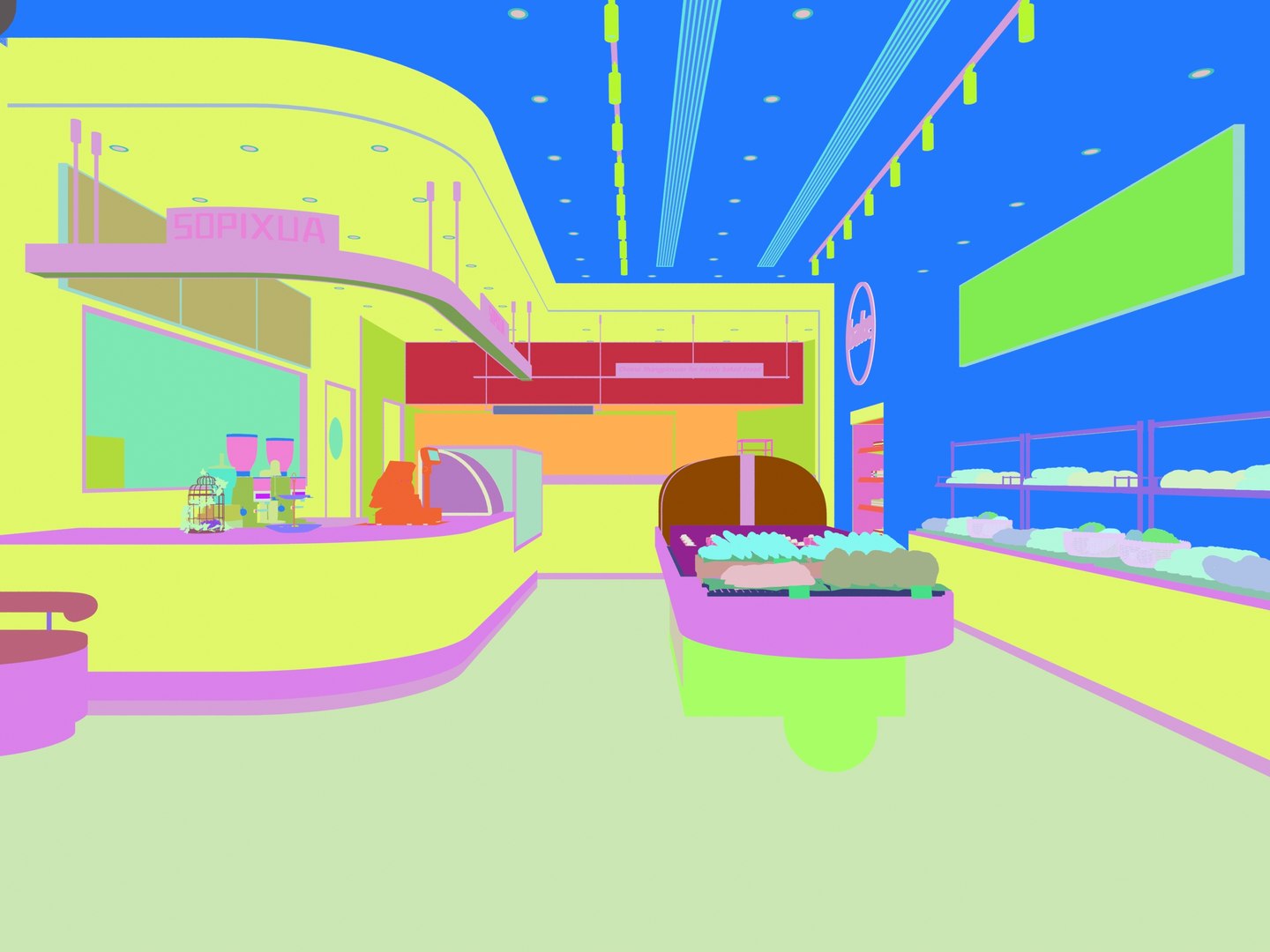 Modern Bakery Model - TurboSquid 2032979