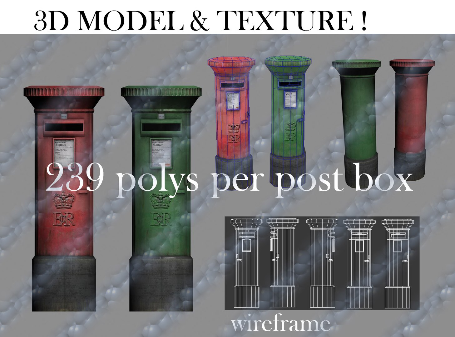 Post Mail Box 3d Obj