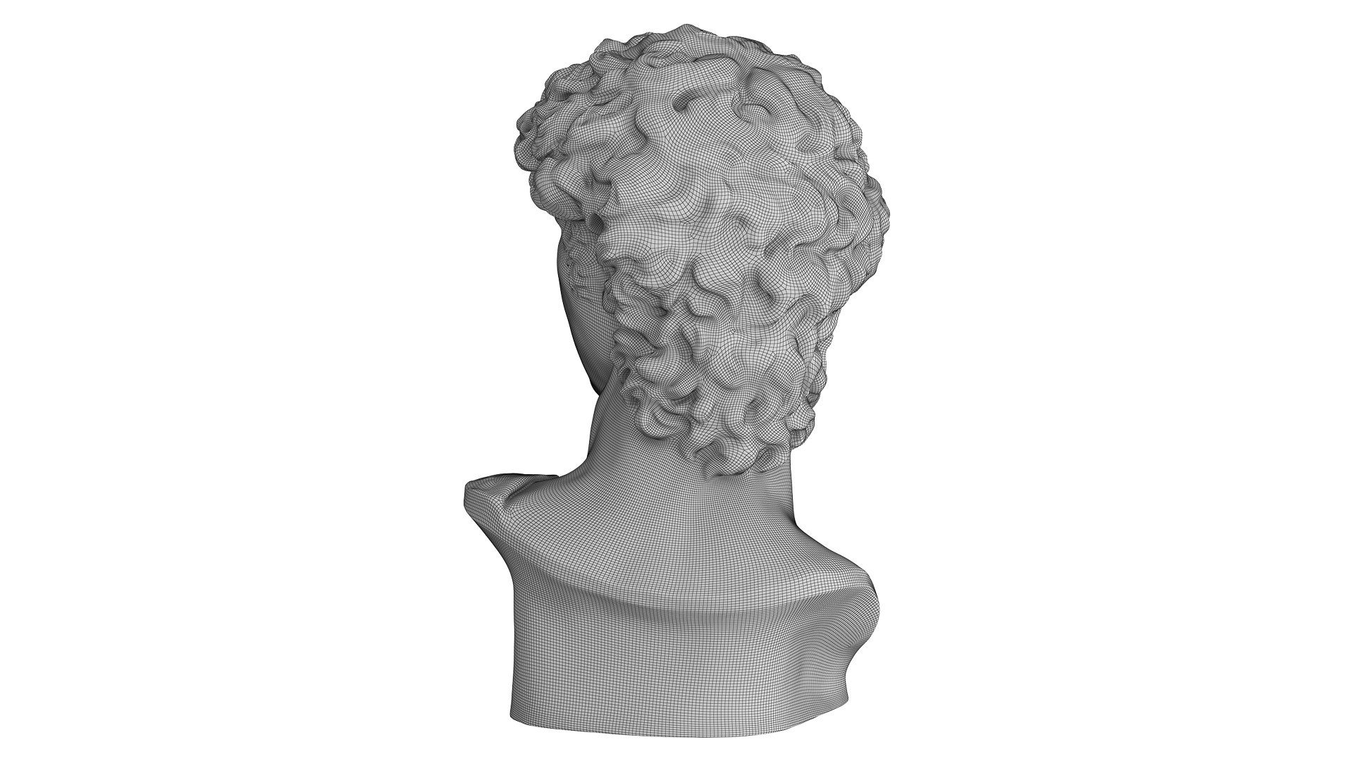 Bust Of David Sculpture 3D Model - TurboSquid 2127848