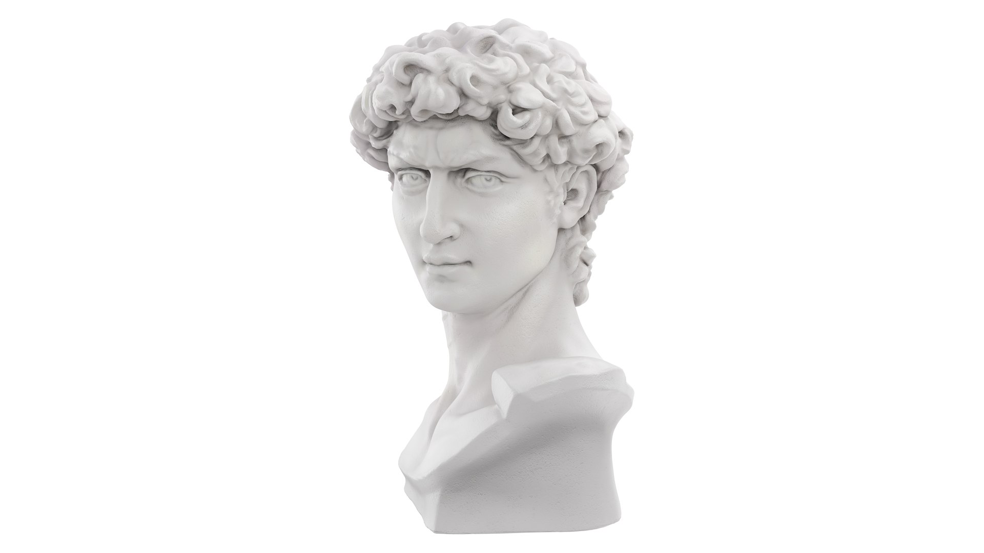 Bust Of David Sculpture 3D Model - TurboSquid 2127848