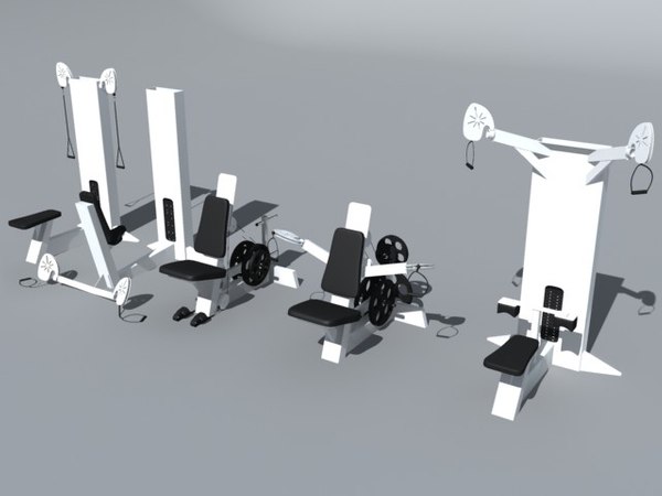 3d max weight machines exercise equipment