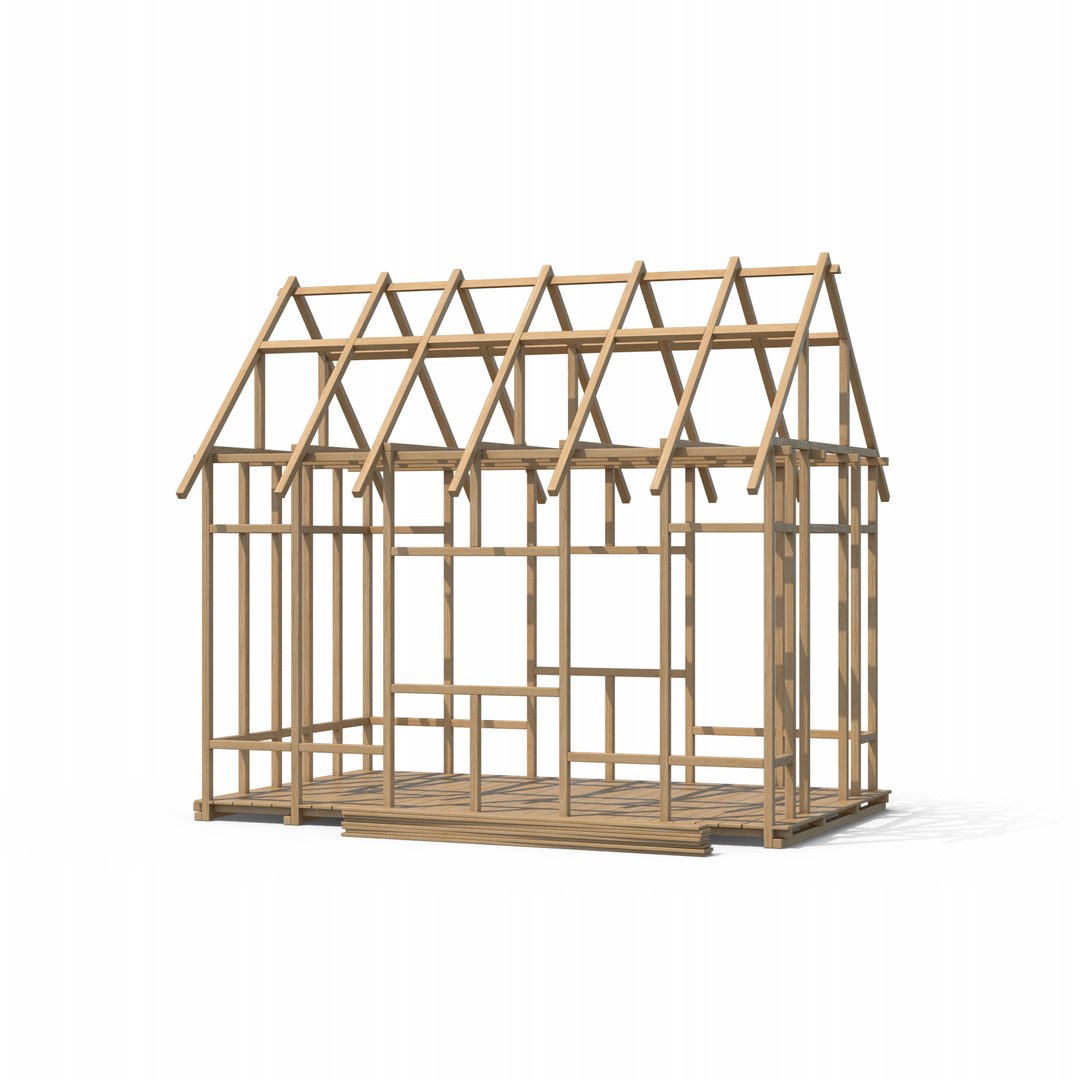 House Frame 3D Model - TurboSquid 2237355