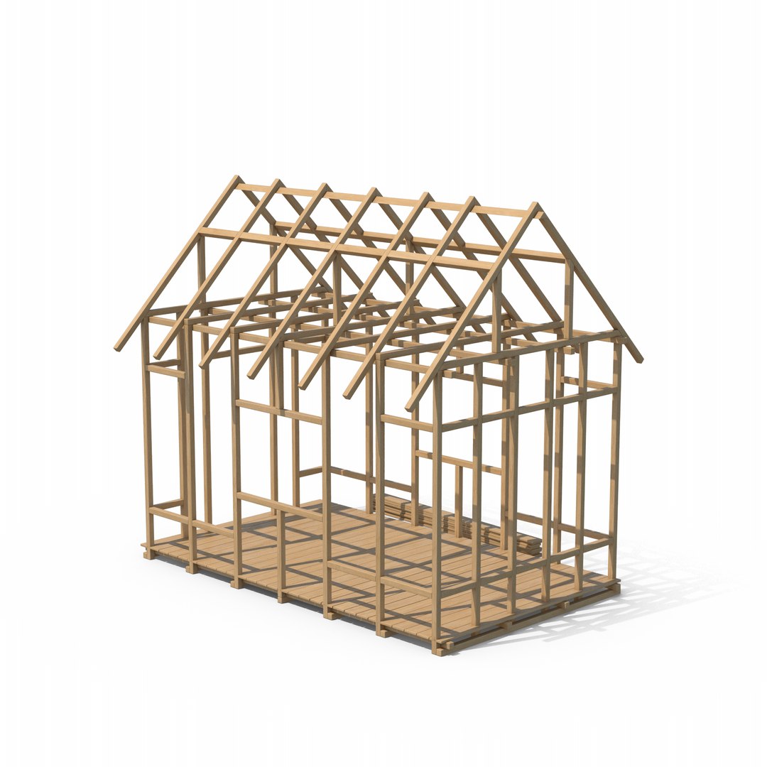 House Frame 3D Model - TurboSquid 2237355