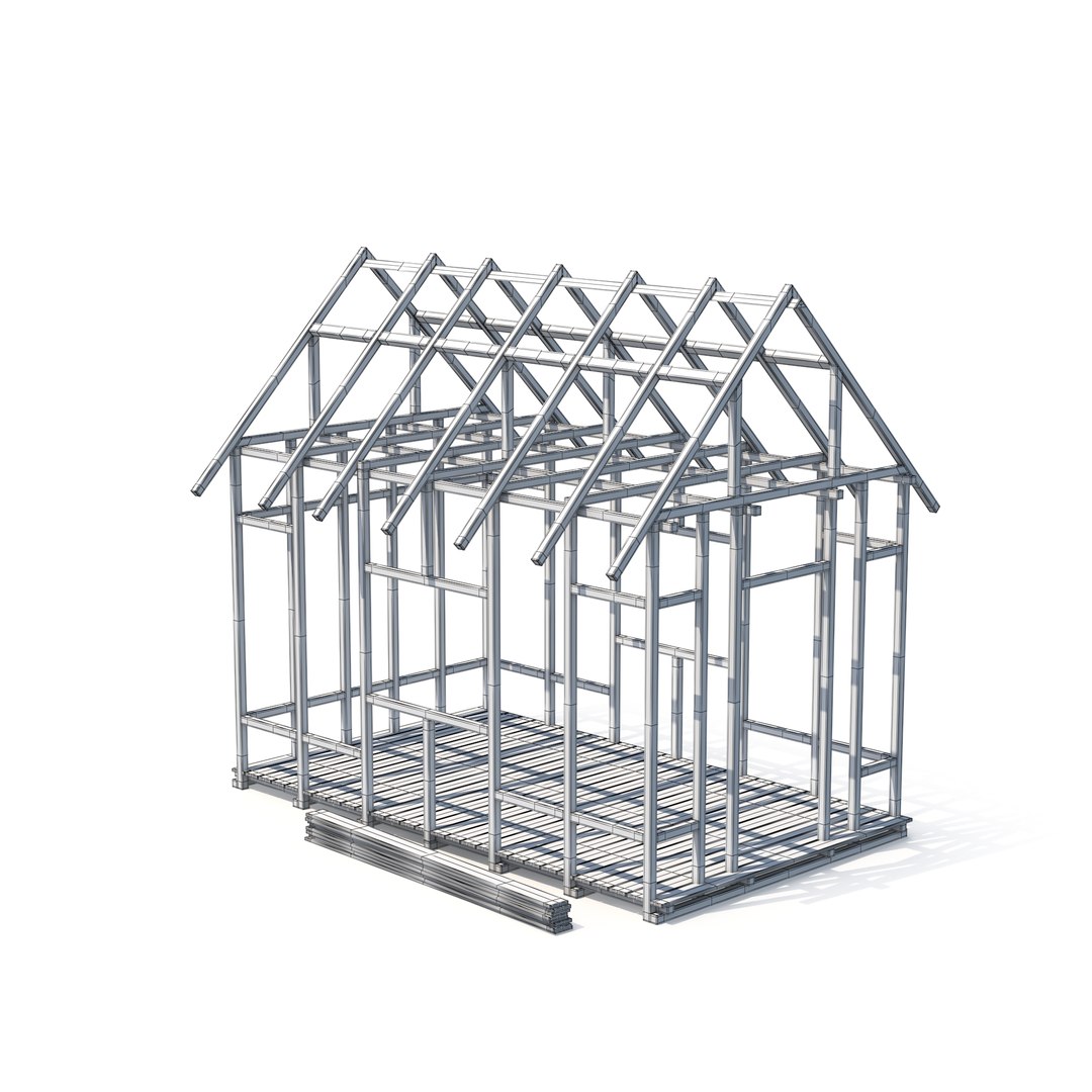 House Frame 3D Model - TurboSquid 2237355