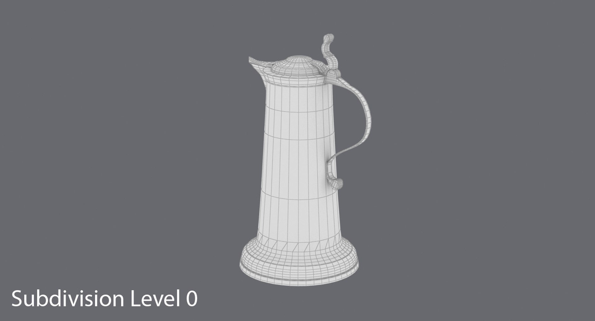 Pewter-pitchers---tall-pitcher 3D Model - TurboSquid 1167499