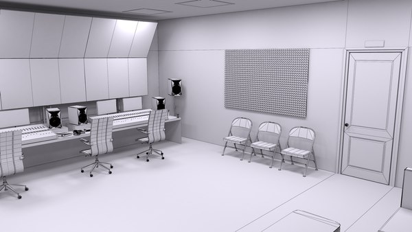 3D Tv Production Control Room - TurboSquid 1804316