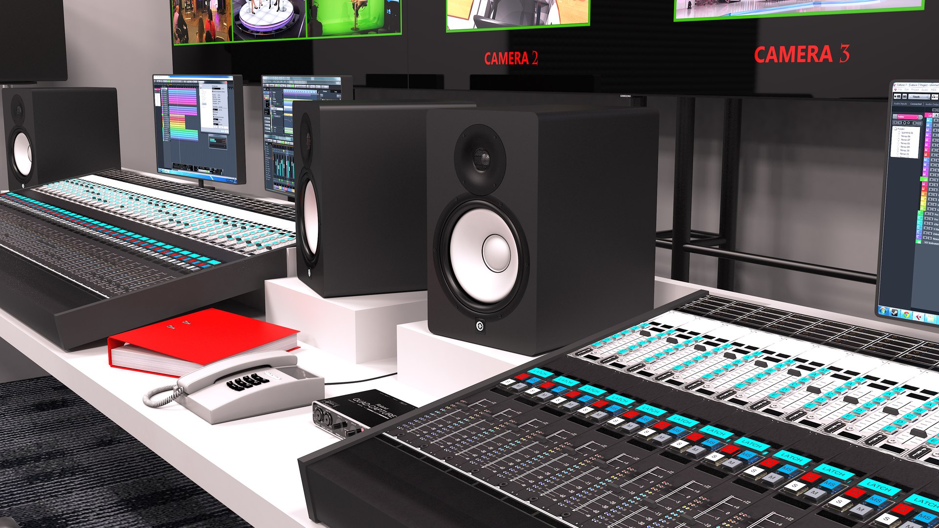 3D Tv Production Control Room - TurboSquid 1804316