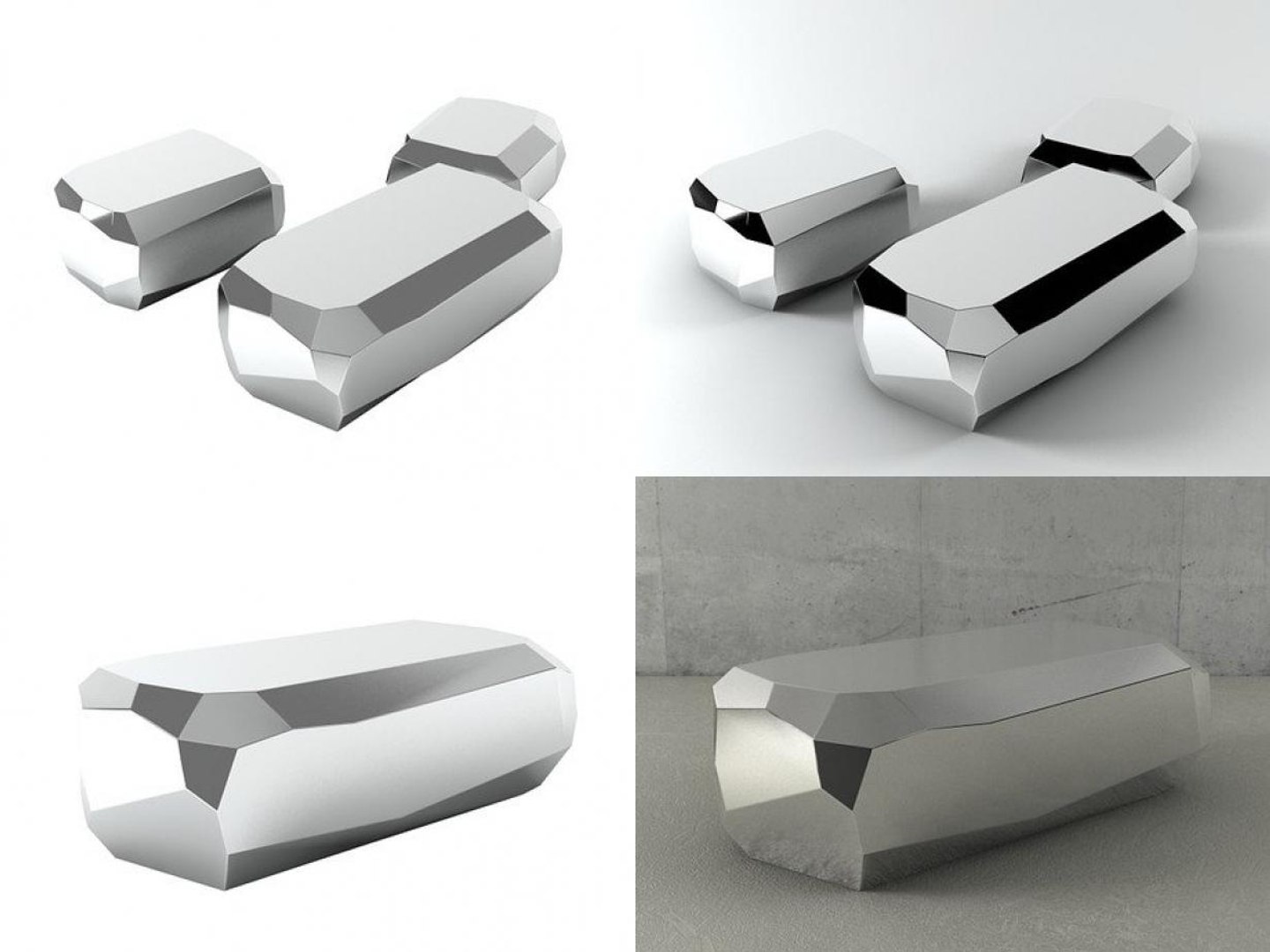 Rock Tables 3D Model - TurboSquid 1181366
