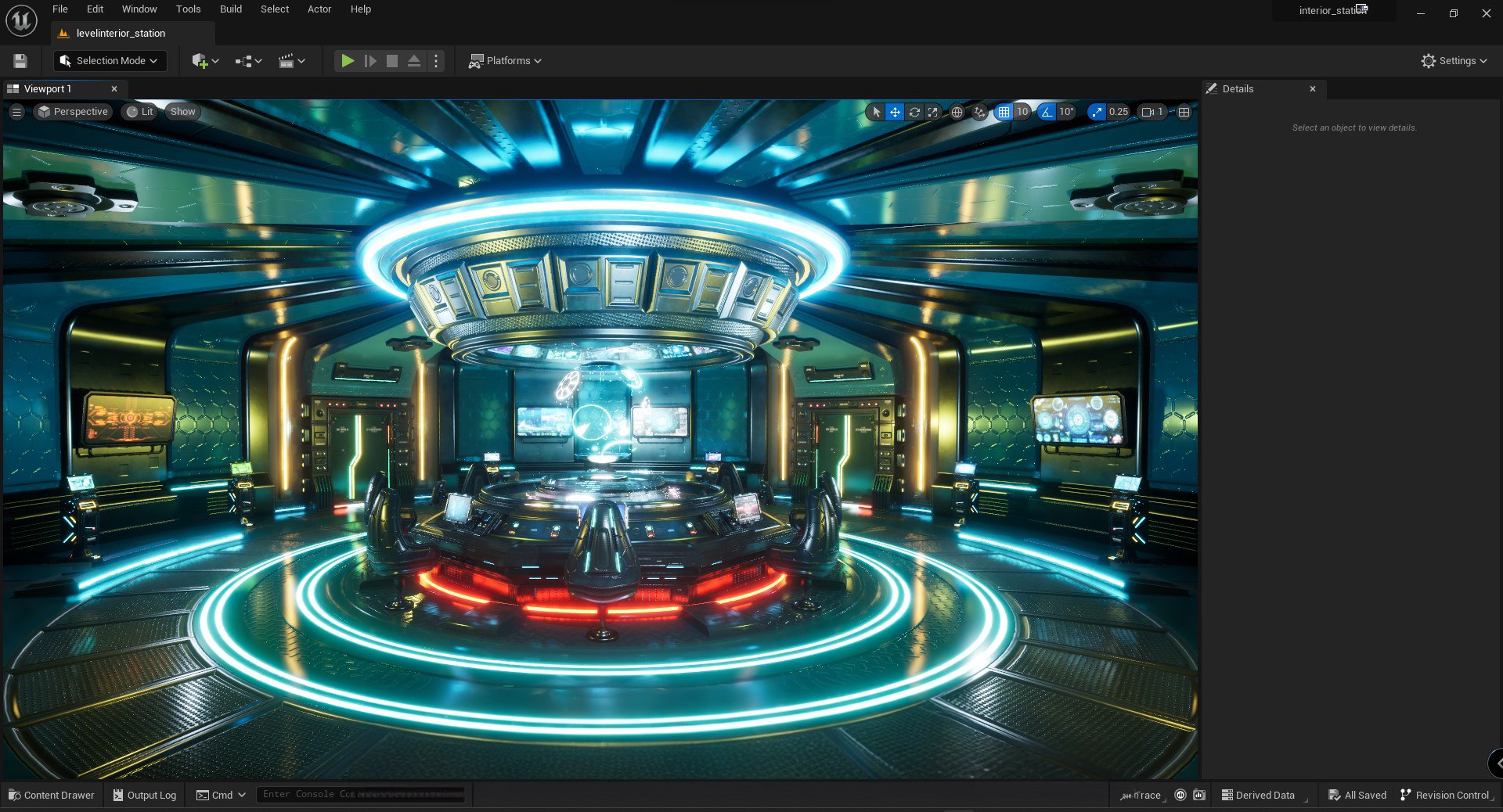3D Sci Fi Interior Station Model - TurboSquid 2093666