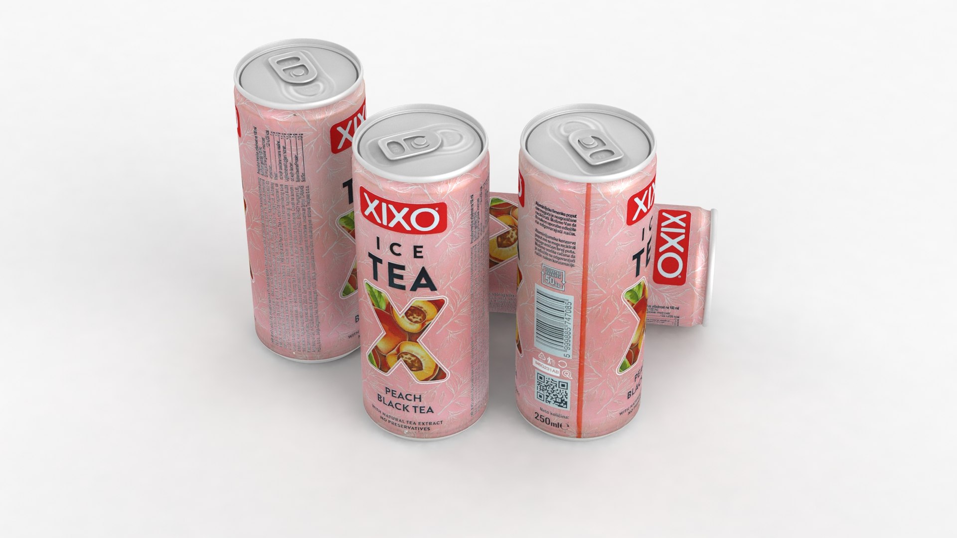 3D Model Beverage Can Xixo Ice Tea Peach 250ml 2024 - TurboSquid 2277276