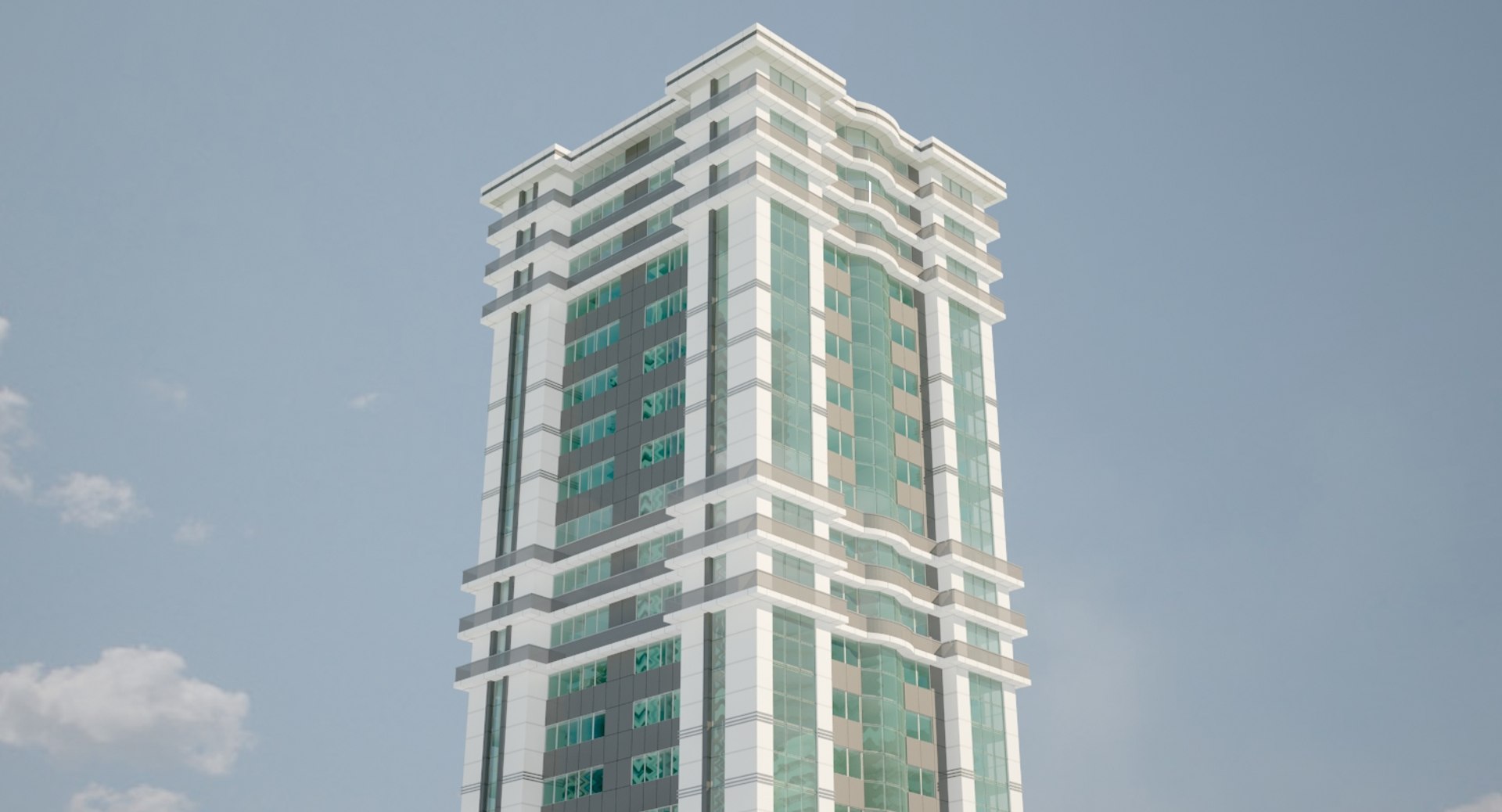 3D 20 Floor Building - TurboSquid 1328501