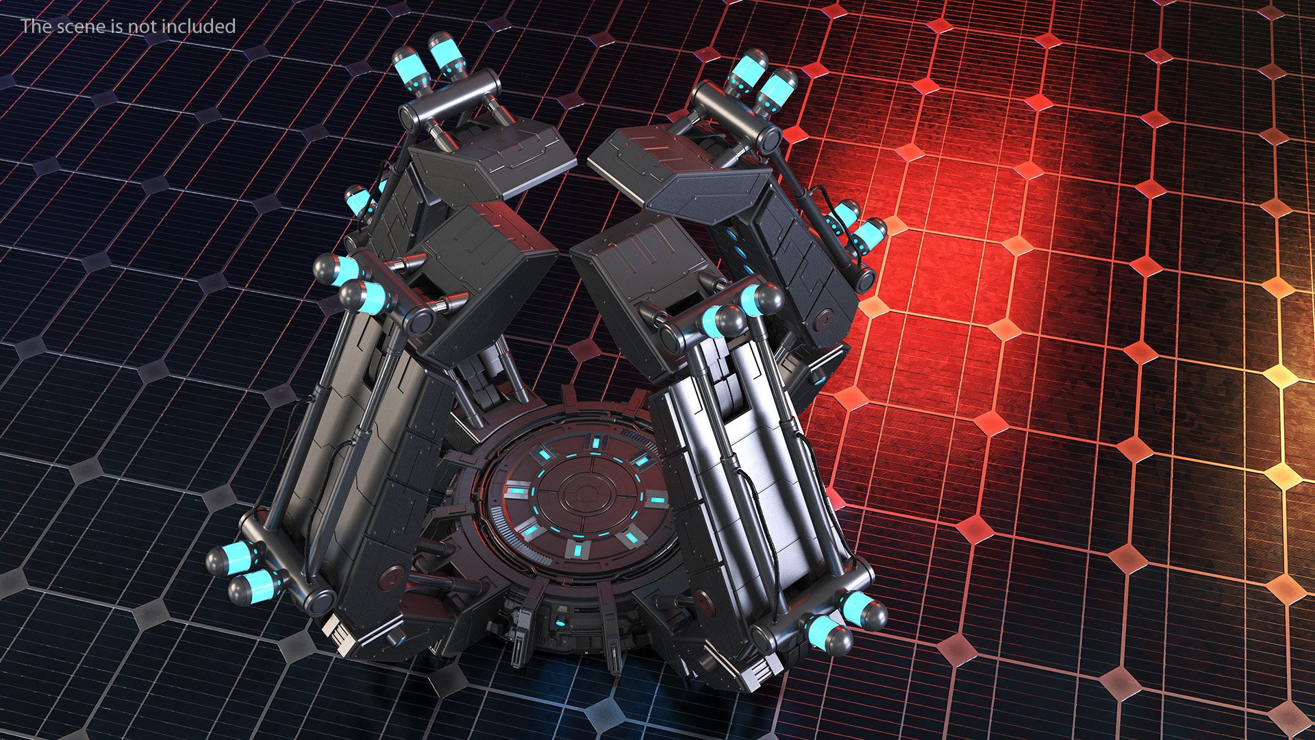 3D Futuristic Teleport Platform - TurboSquid 2194886