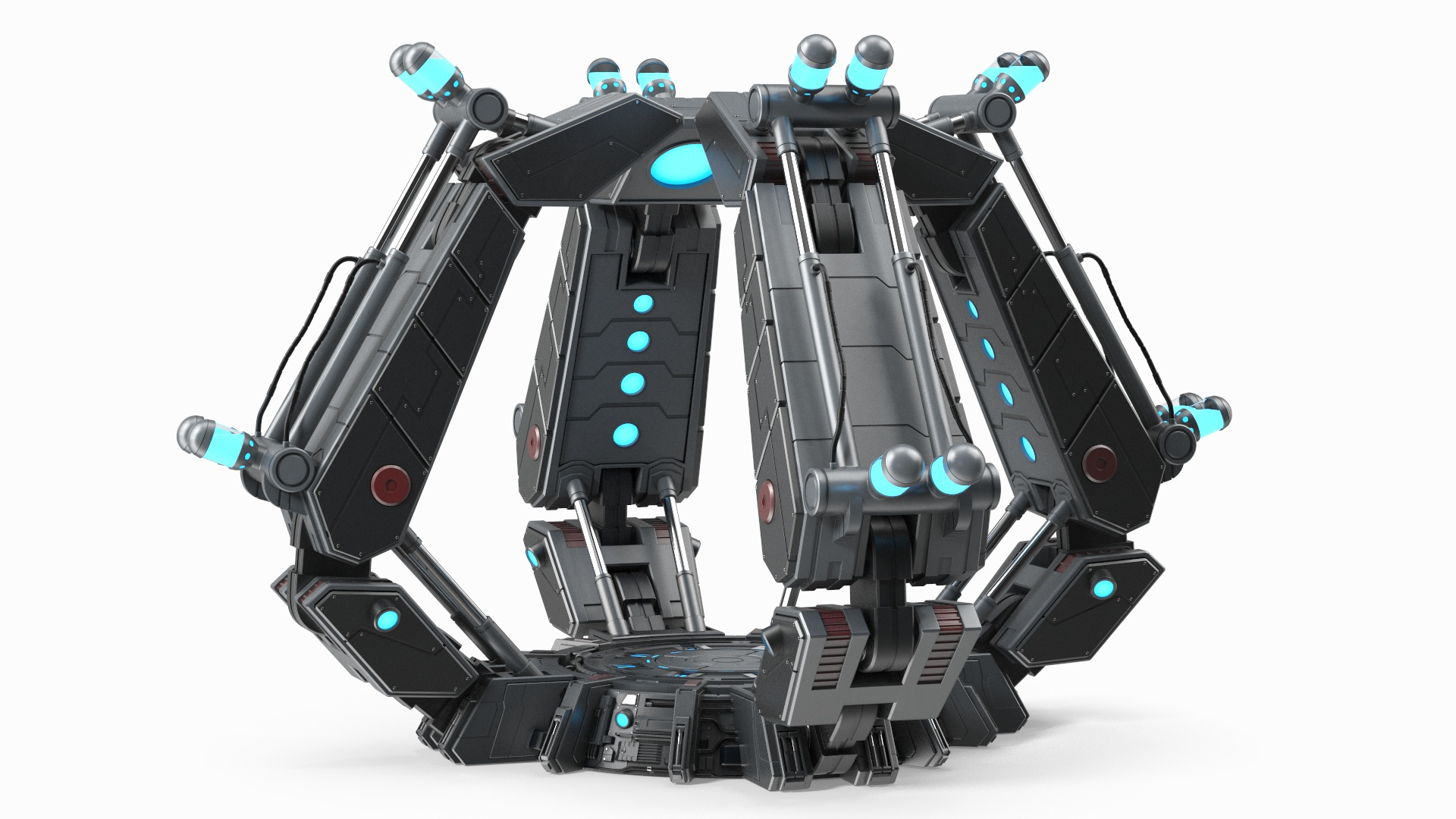 3D Futuristic Teleport Platform - TurboSquid 2194886