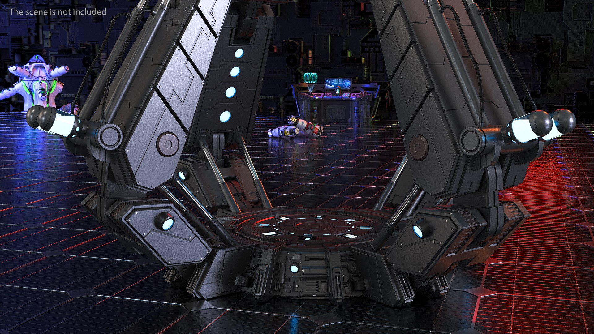 3D Futuristic Teleport Platform - TurboSquid 2194886