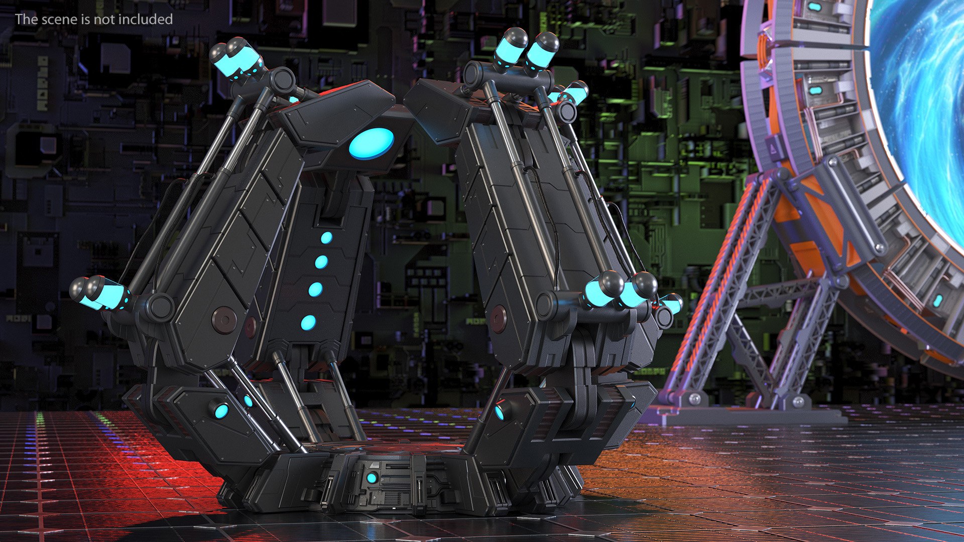 3D Futuristic Teleport Platform - TurboSquid 2194886