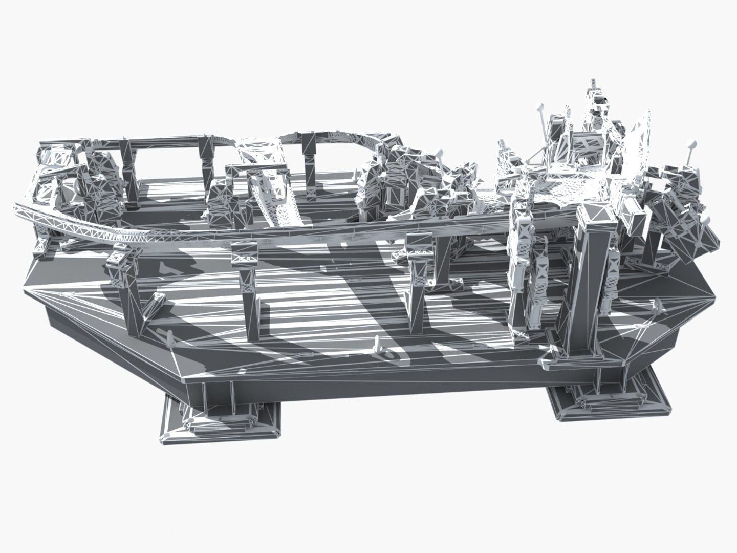 Industrial Equipment 38-Car Side Panel Outer Welding Fixture 3D model ...