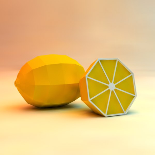 lemon asset obj