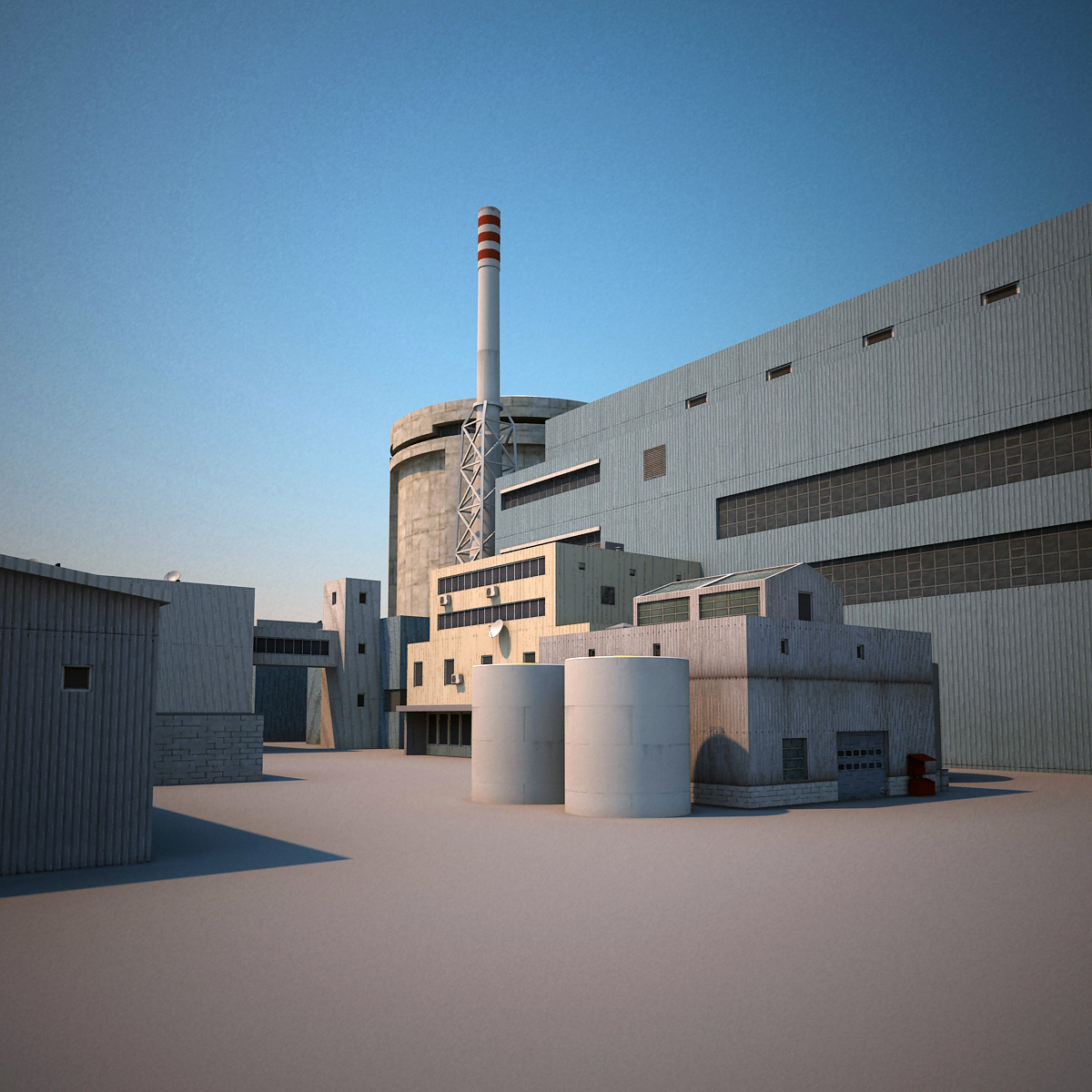 modelo 3d Planta de energía nuclear V2 - TurboSquid 609940