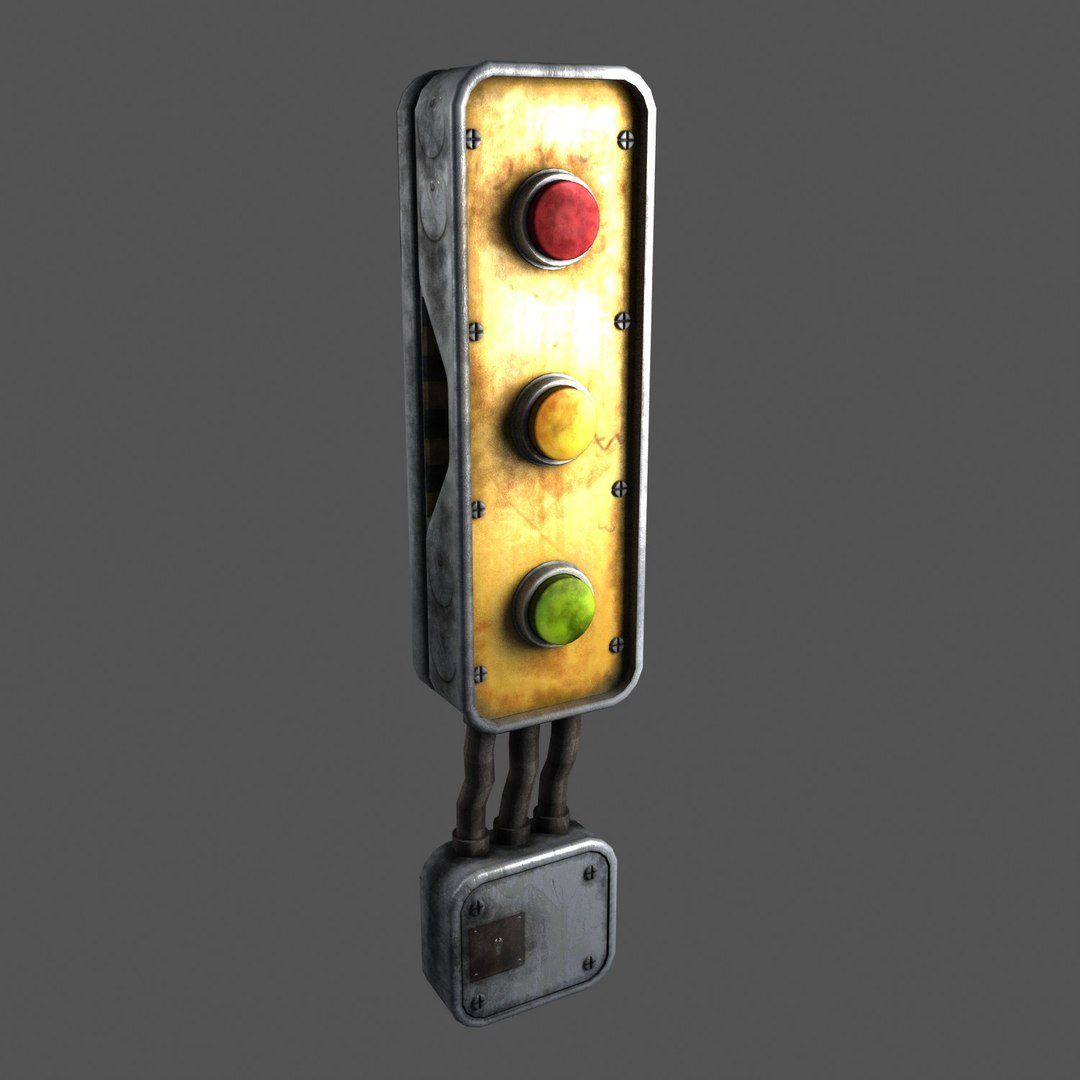 Scifi Electrical Control Box 3d Model