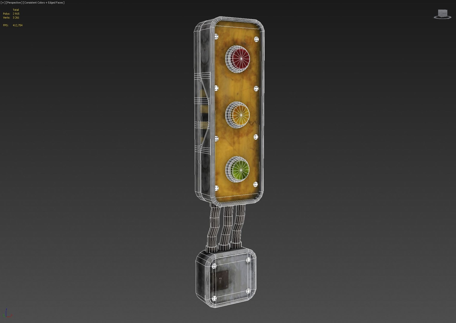 Scifi Electrical Control Box 3d Model