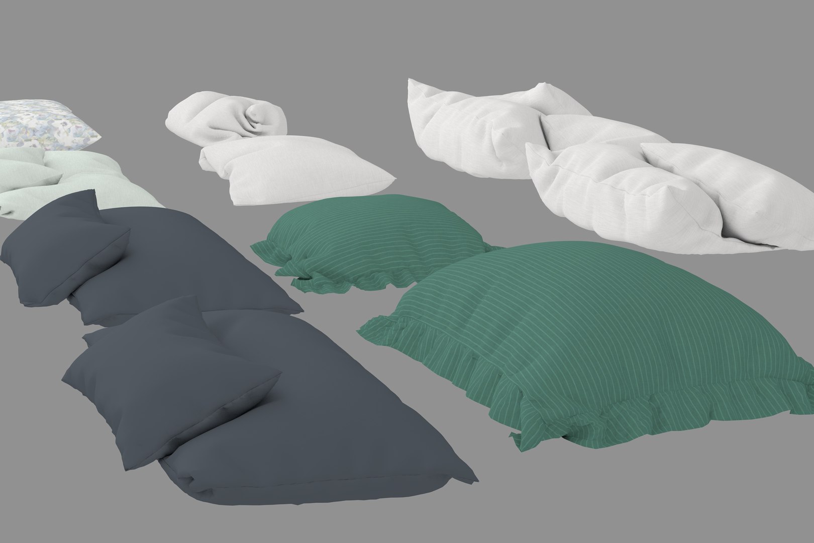 3D Pillows Collection - TurboSquid 2178627