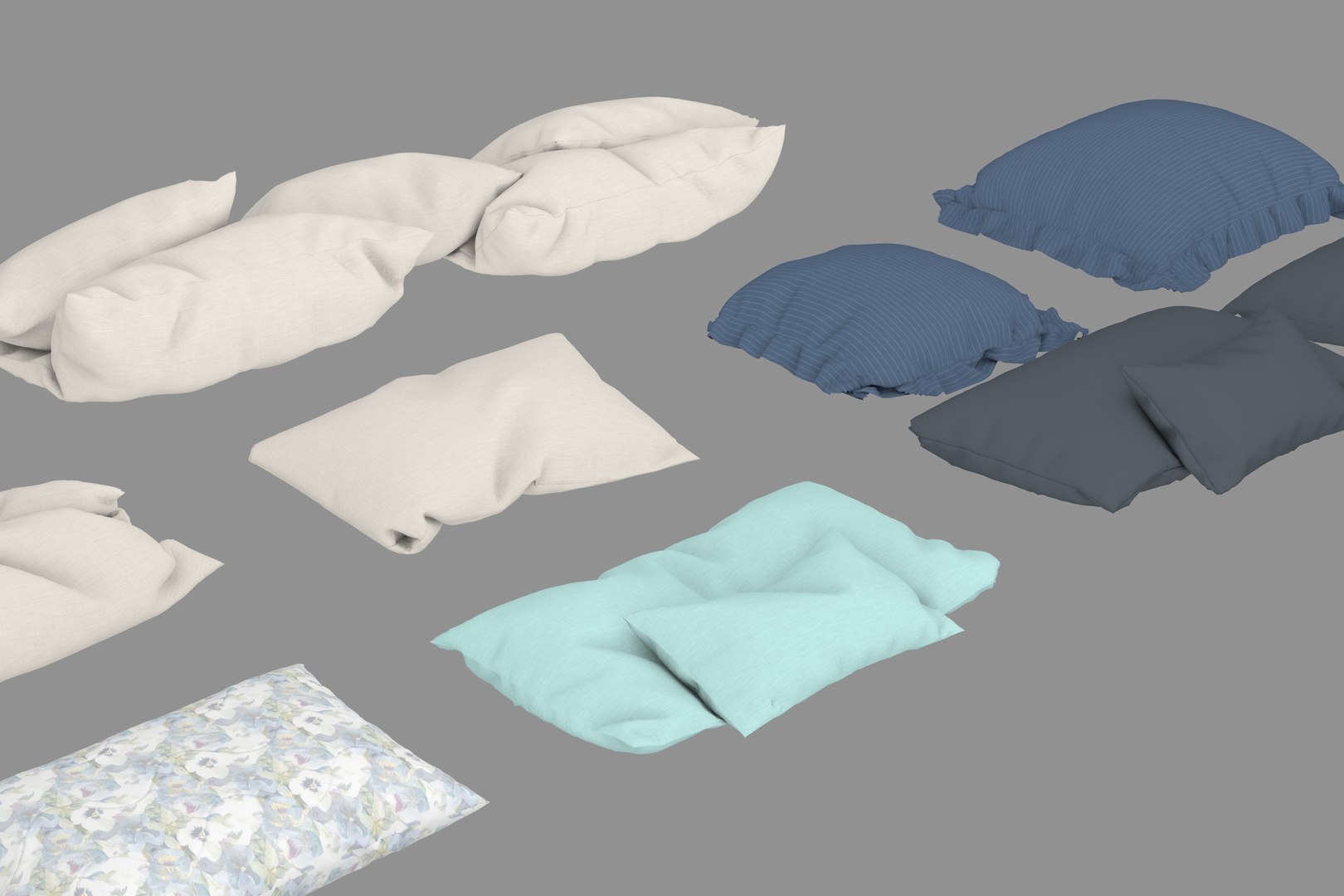 3D Pillows Collection - TurboSquid 2178627