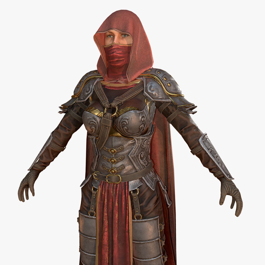 3D Assassin Female Body - TurboSquid 1361578