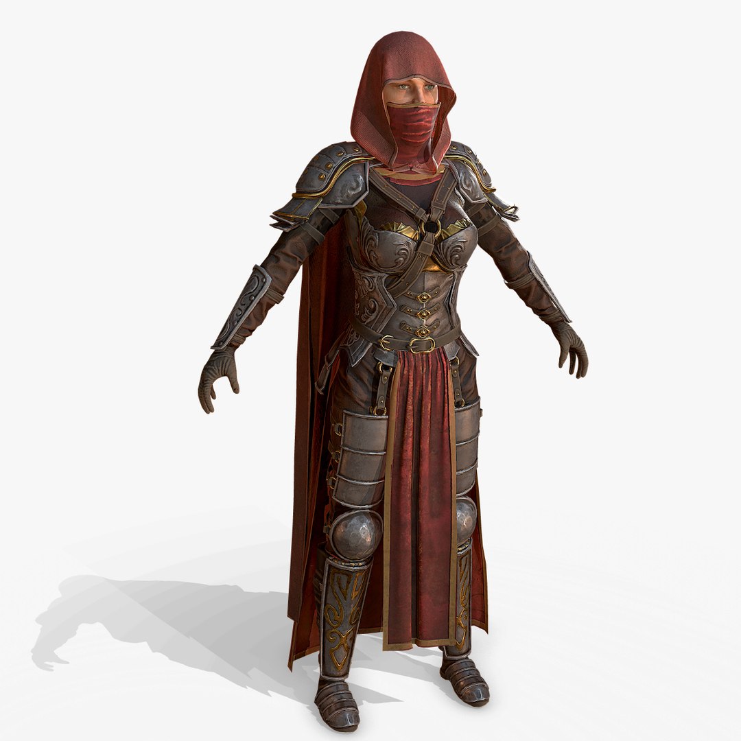 3D Assassin Female Body - TurboSquid 1361578