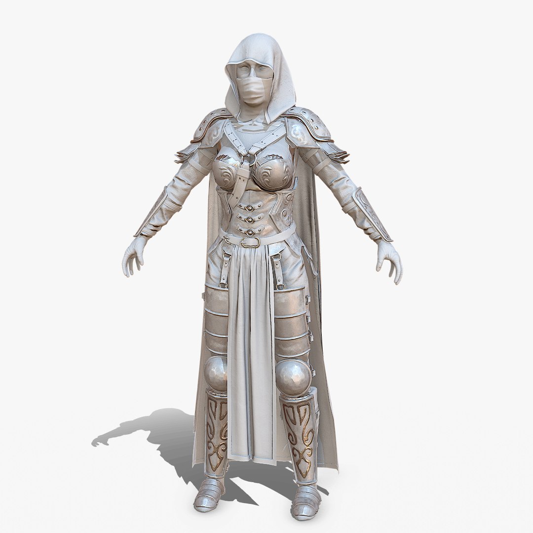 3D Assassin Female Body - TurboSquid 1361578