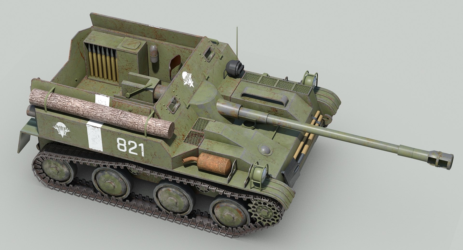 3D Ww2 Soviet Asu 57 - TurboSquid 1419369