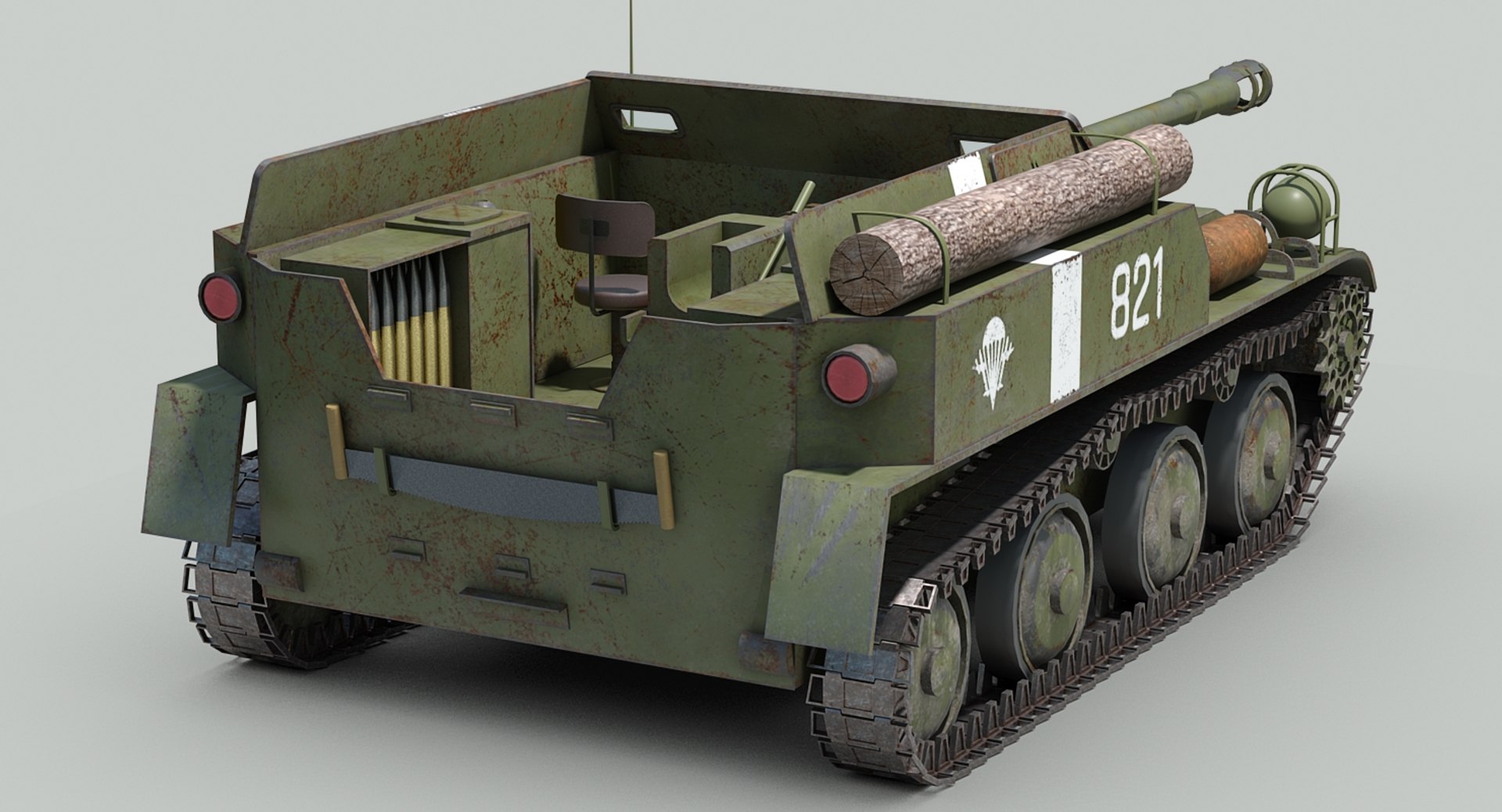 3D Ww2 Soviet Asu 57 - TurboSquid 1419369