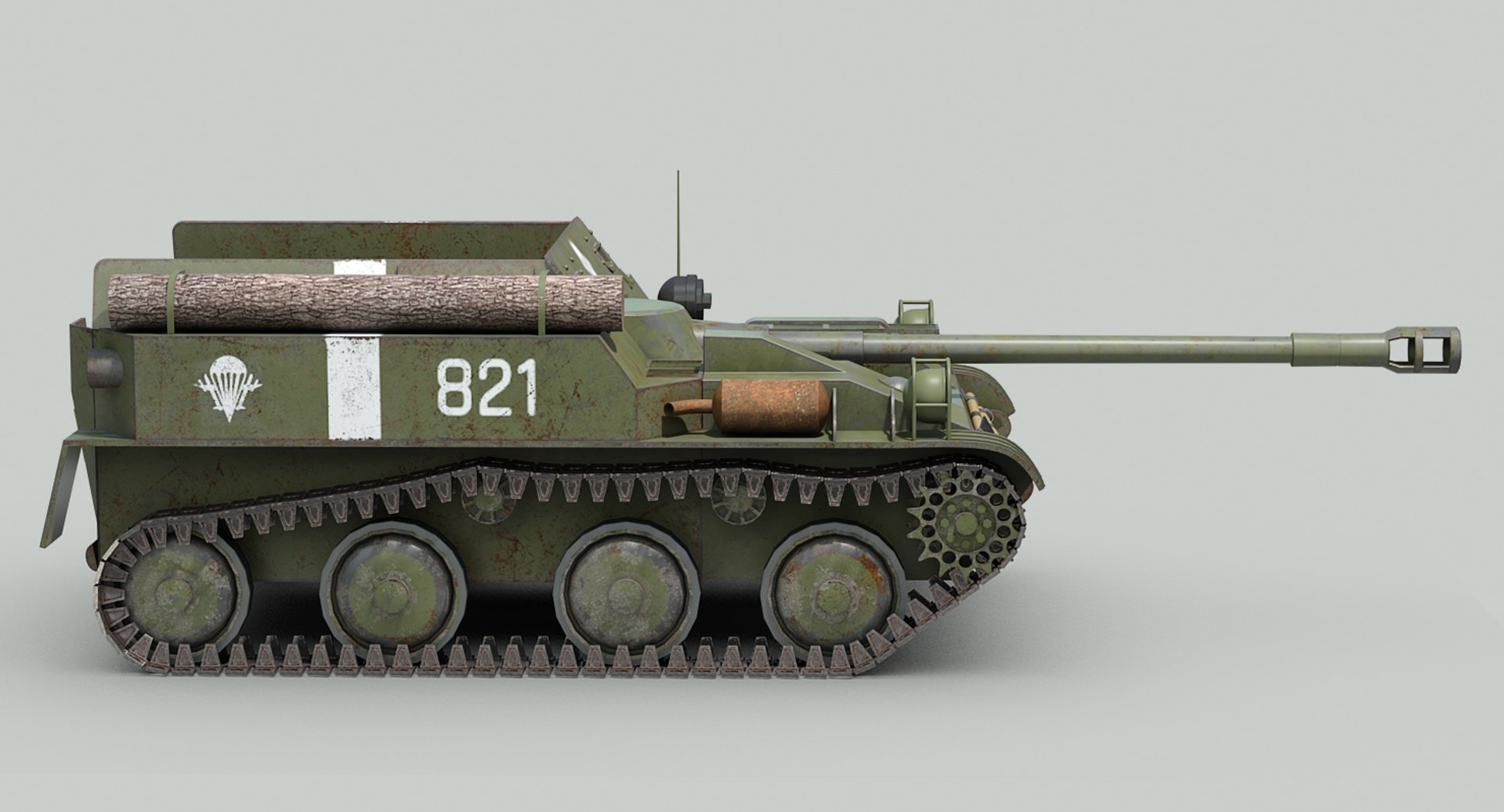 3D Ww2 Soviet Asu 57 - TurboSquid 1419369