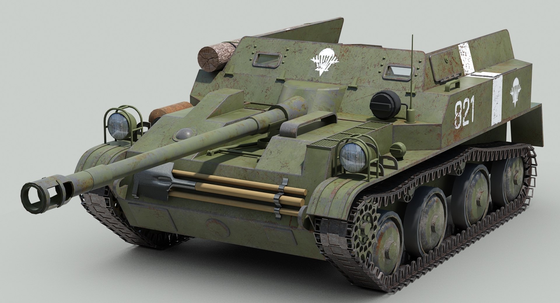3D Ww2 Soviet Asu 57 - TurboSquid 1419369