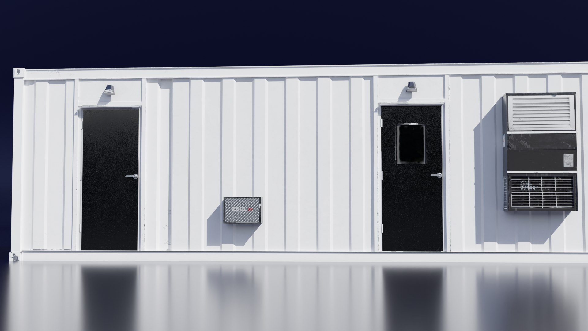 Shipping Container Laboratory Or Conex Low Poly 3D Model - TurboSquid ...