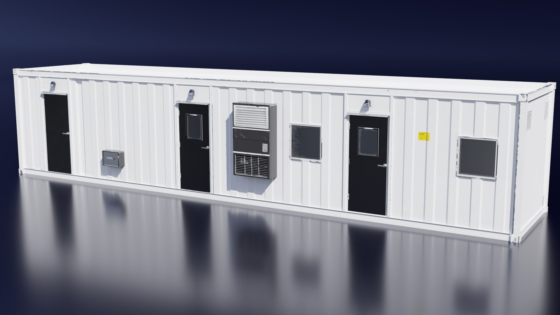 Shipping Container Laboratory Or Conex Low Poly 3D Model - TurboSquid ...