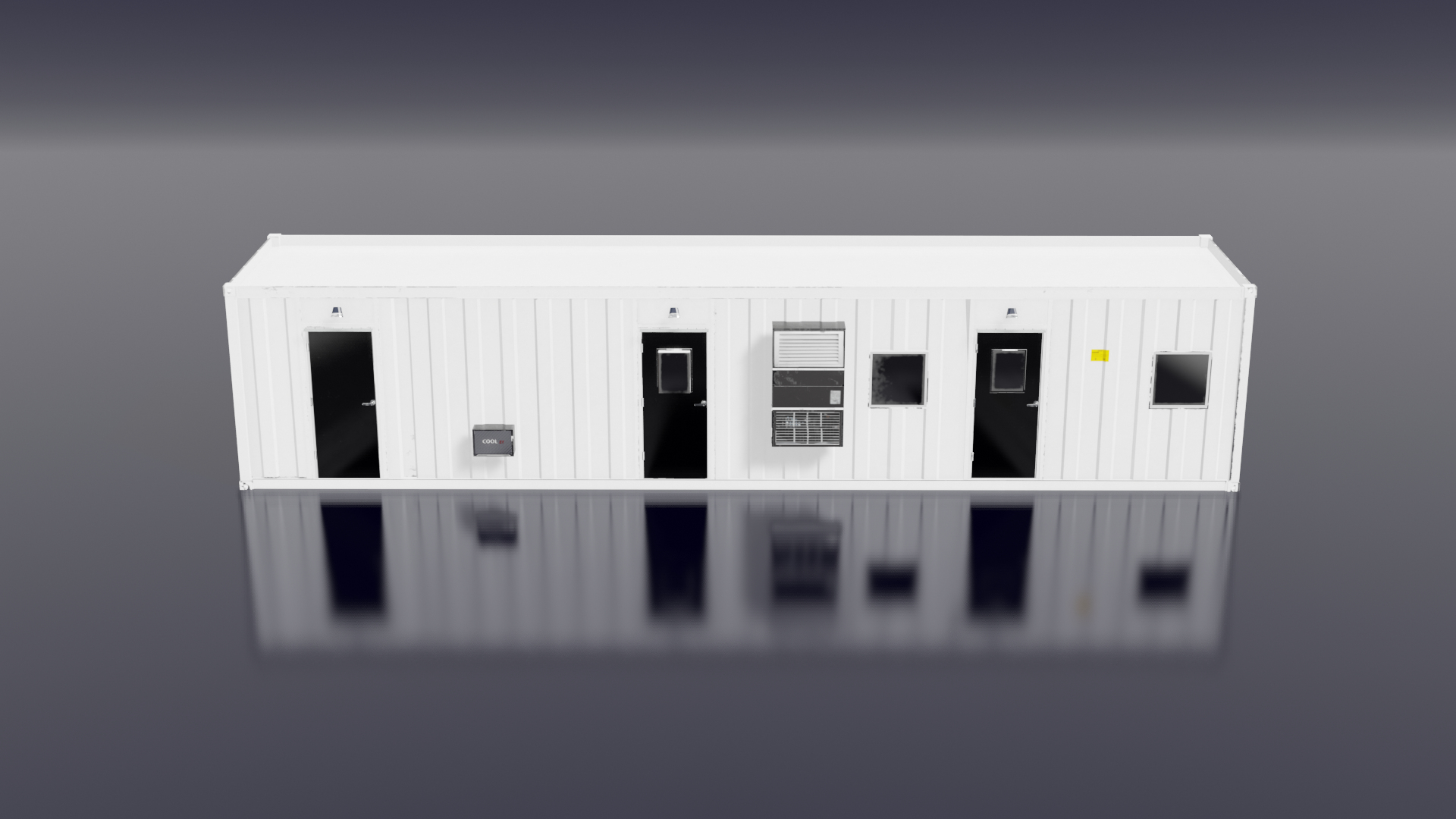 Shipping Container Laboratory Or Conex Low Poly 3D Model - TurboSquid ...