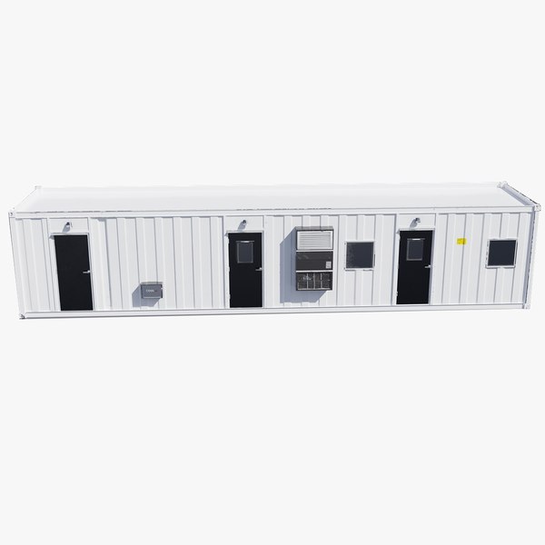 Shipping container laboratory or Conex low poly 3D model - TurboSquid ...