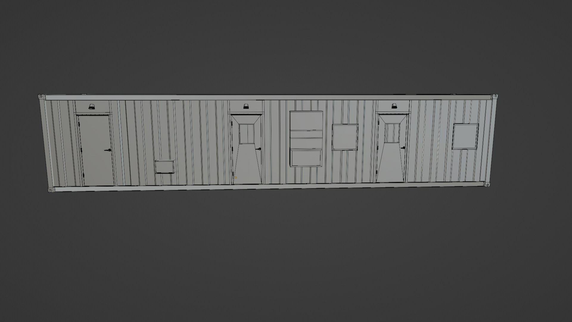 Shipping Container Laboratory Or Conex Low Poly 3D Model - TurboSquid ...