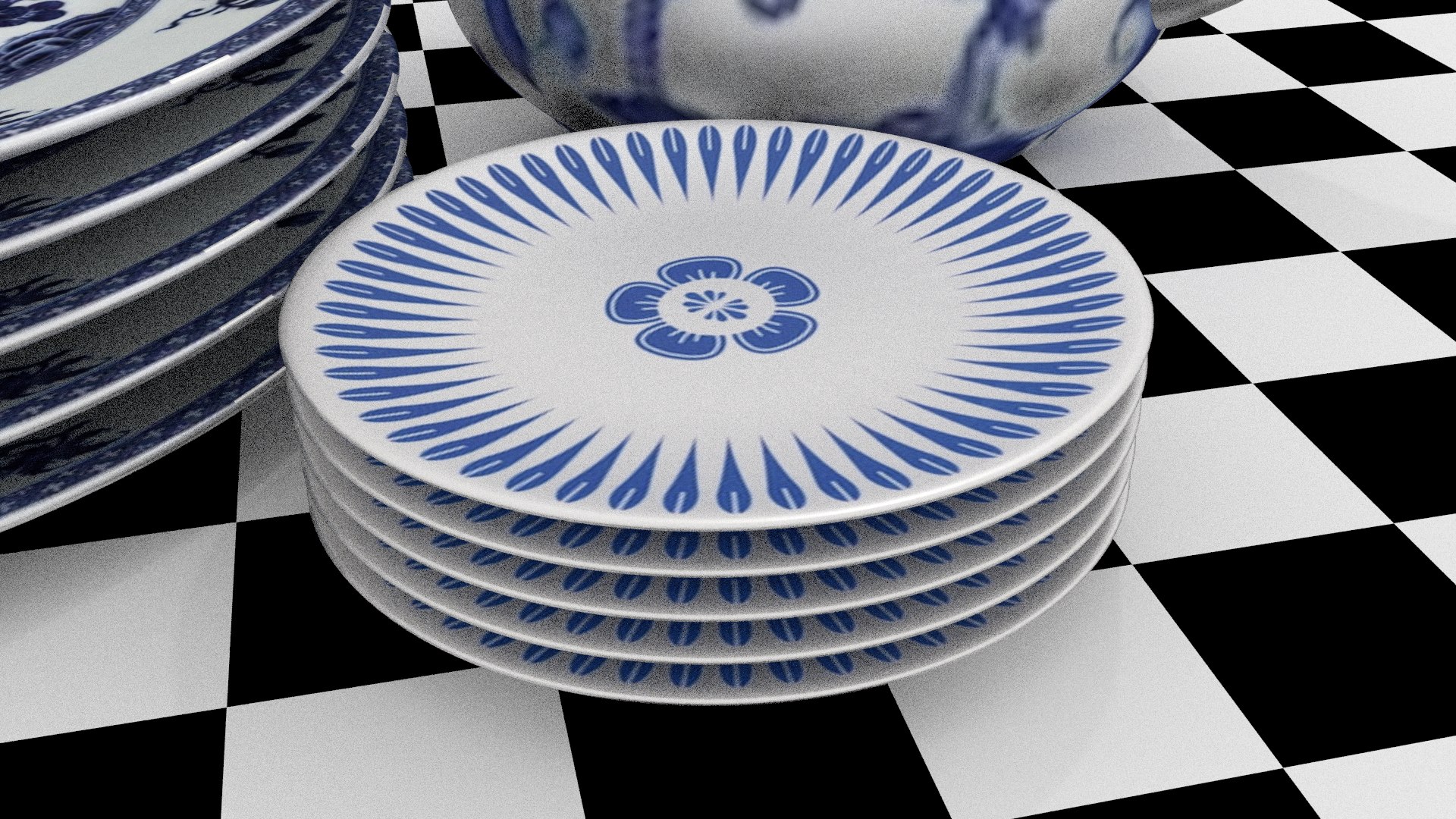Set Porcelain 3d 3ds