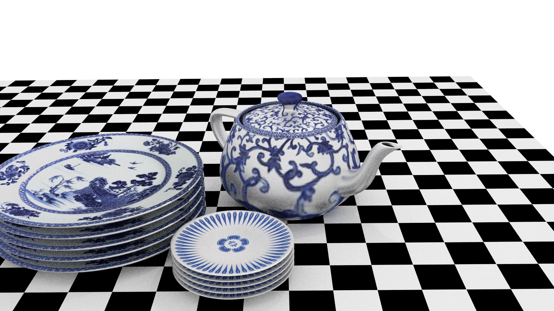 Set Porcelain 3d 3ds