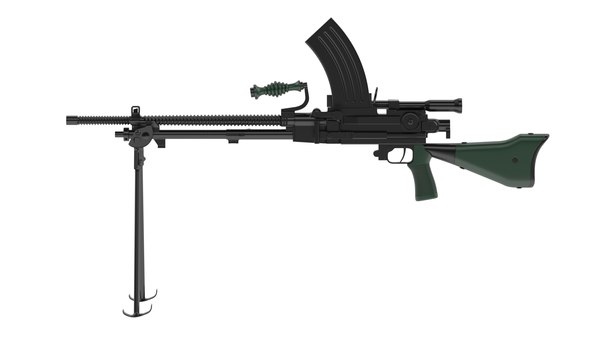 3D Type 96 light machine gun model - TurboSquid 1806140