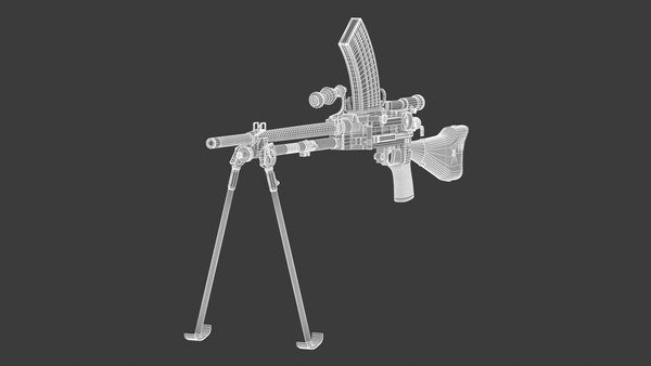 3D Type 96 light machine gun model - TurboSquid 1806140