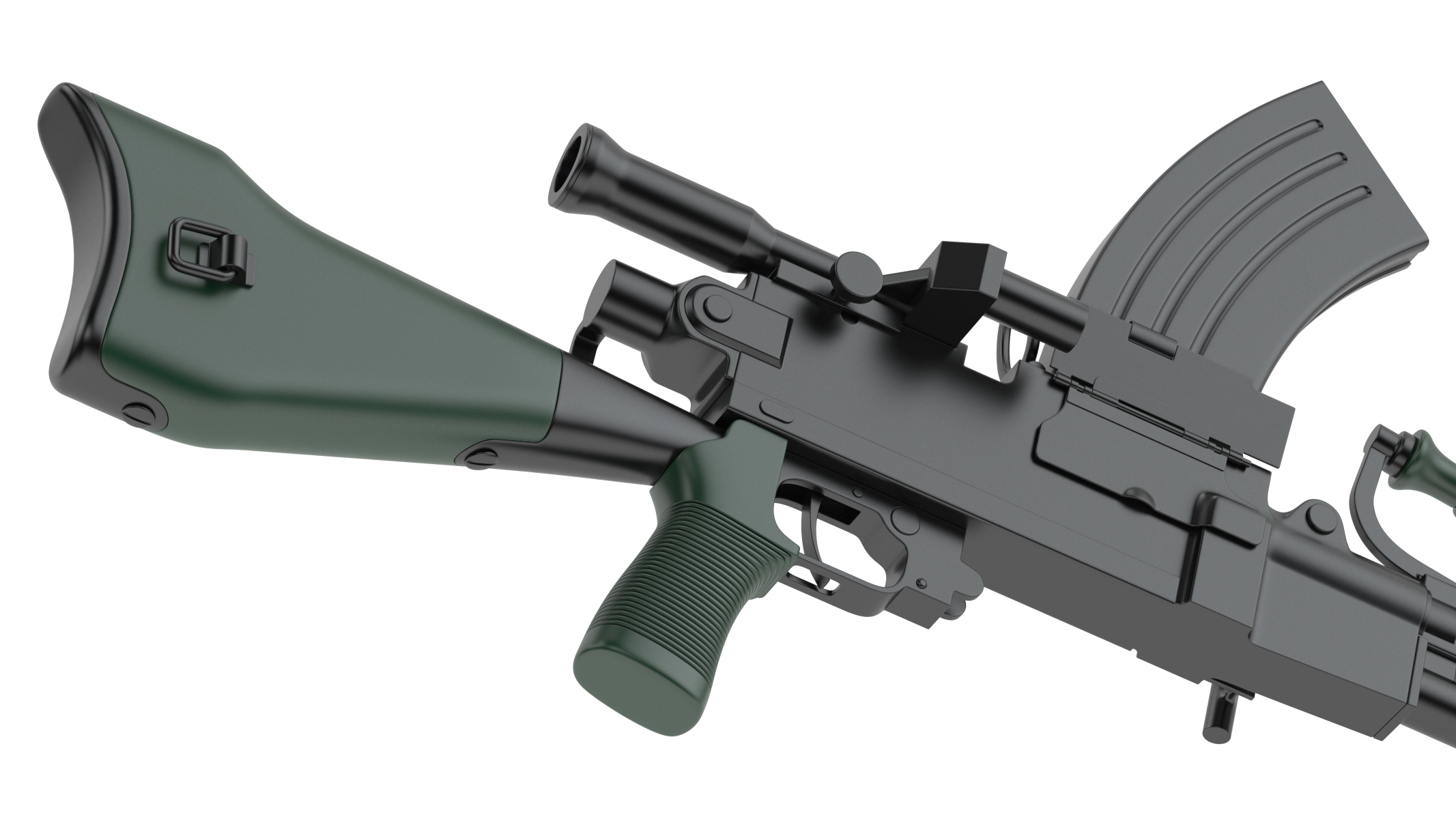 3D Type 96 light machine gun model - TurboSquid 1806140