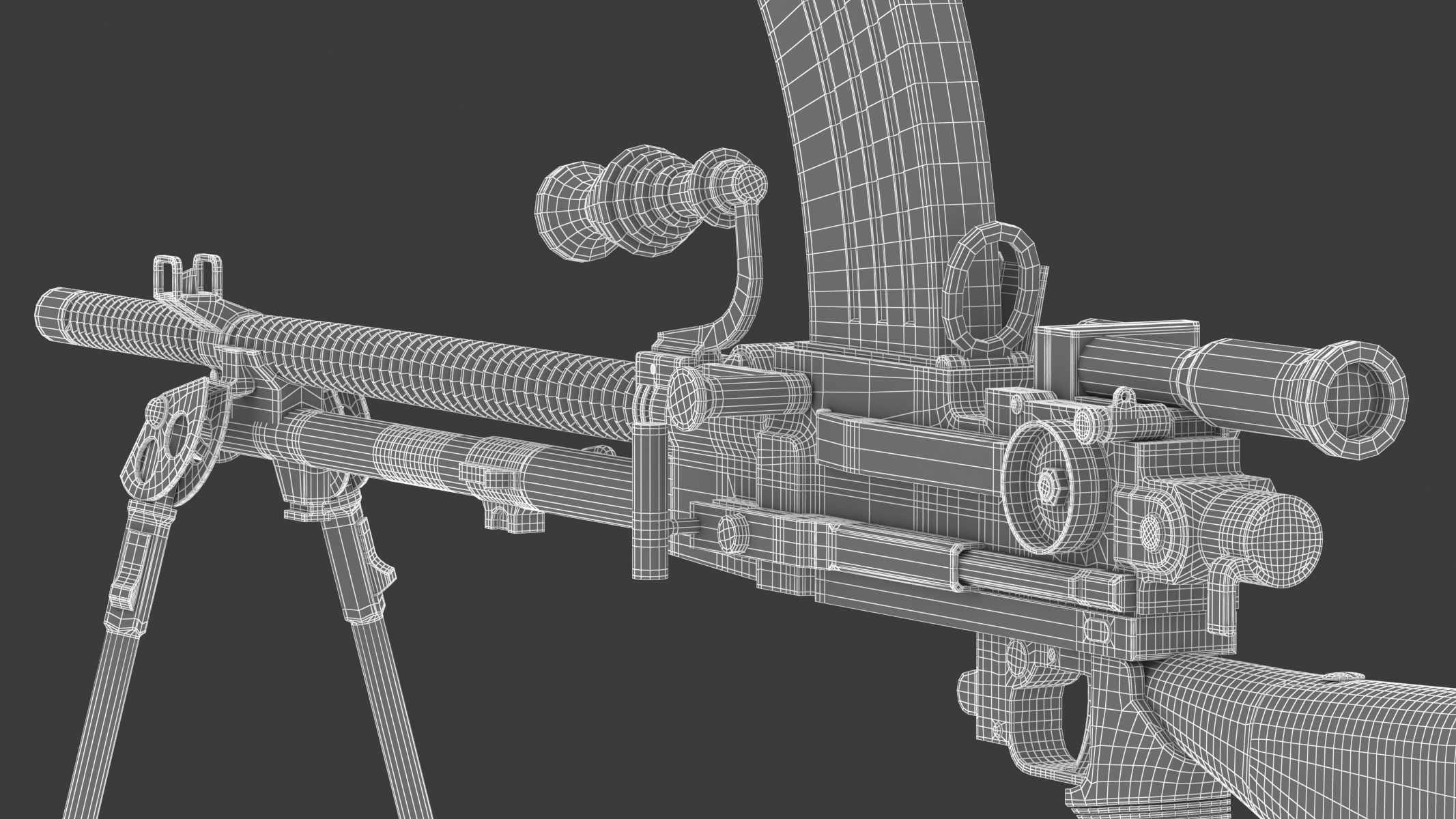 3D Type 96 light machine gun model - TurboSquid 1806140