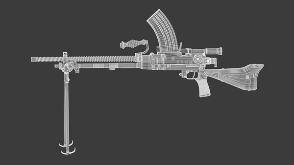 3D Type 96 light machine gun model - TurboSquid 1806140