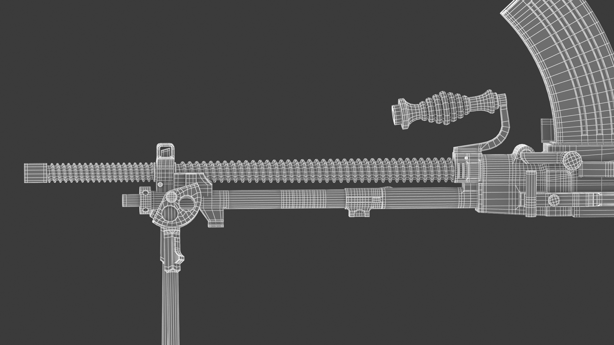 3D Type 96 light machine gun model - TurboSquid 1806140