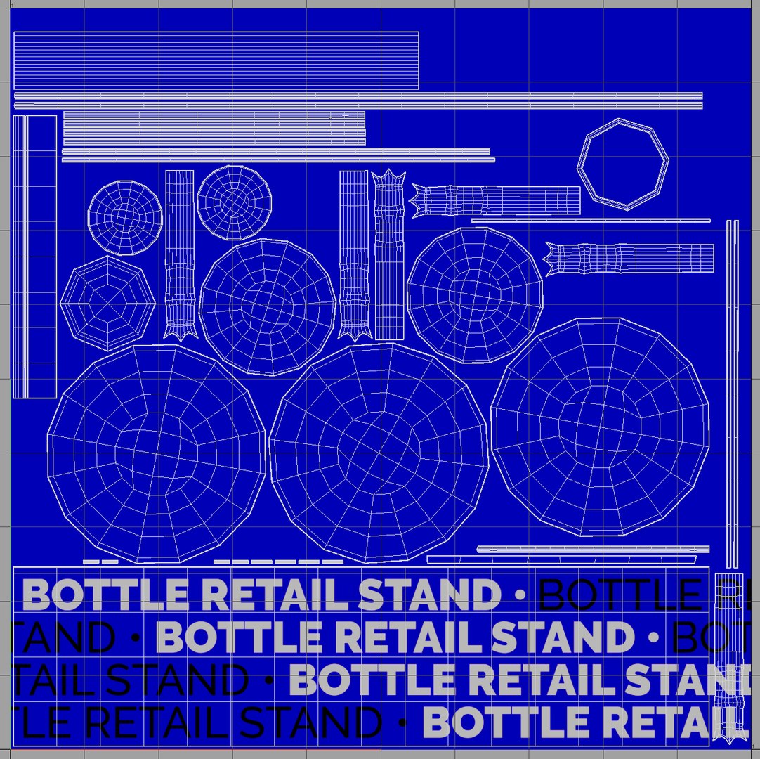 Bottle Retail Stands Collection 3D Model - TurboSquid 1978408