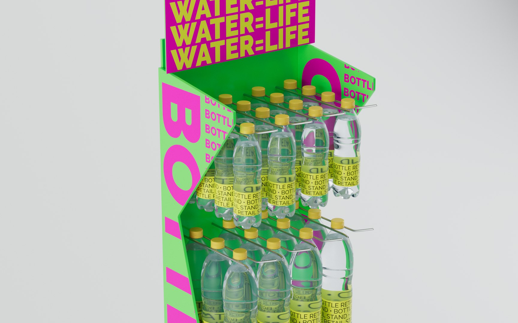 Bottle Retail Stands Collection 3D Model - TurboSquid 1978408