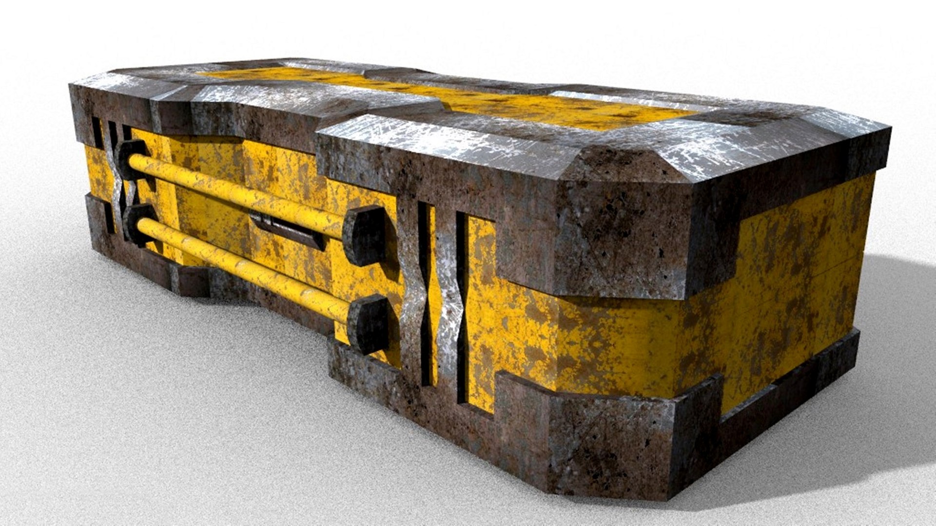 Sci-fi chest lowpoly model - TurboSquid 2128936