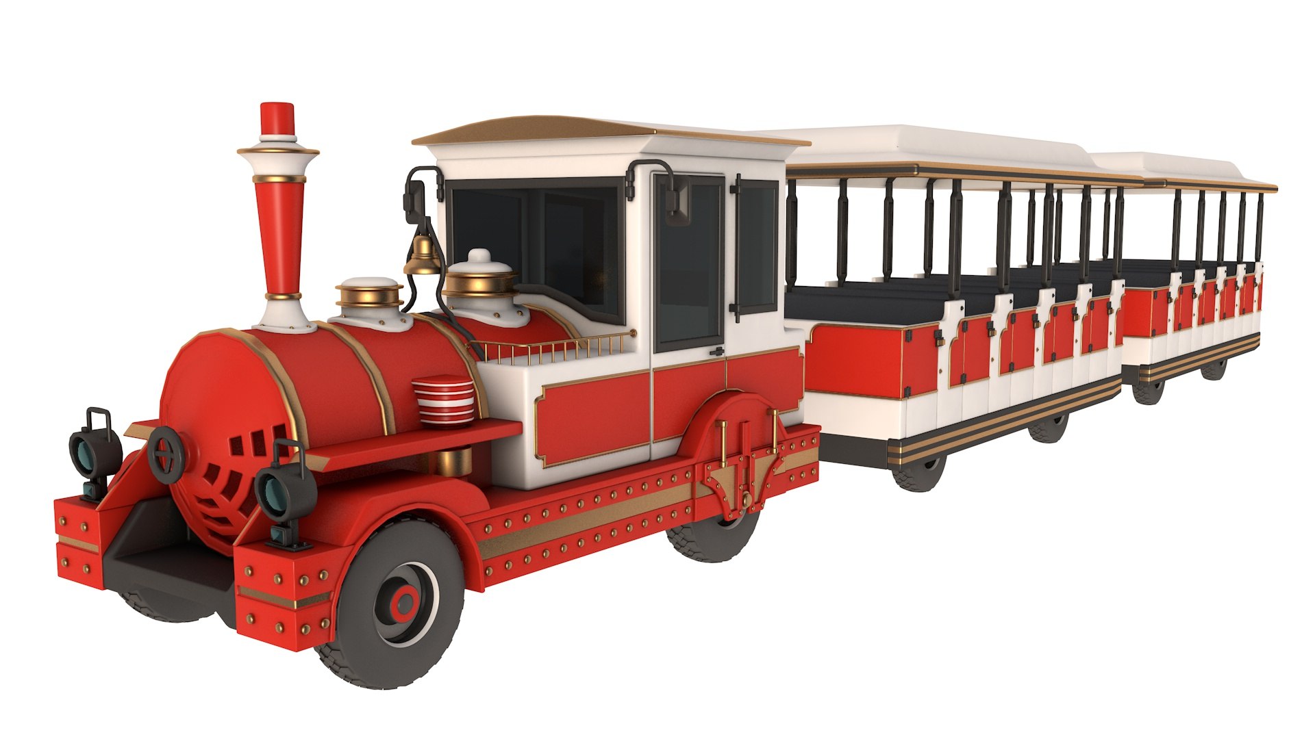 3D Tourist Train - TurboSquid 1988652